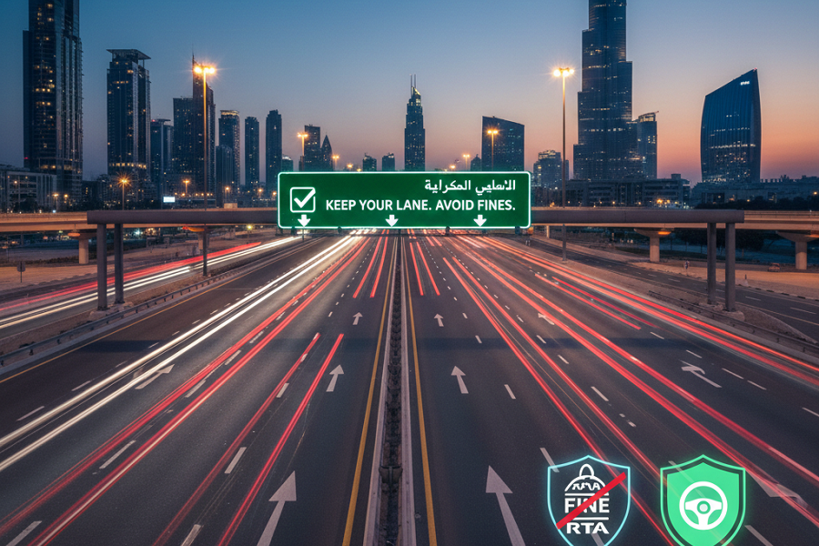 Follow Lane Discipline to avoid Dubai Traffic Fines | Trusted UAE ...