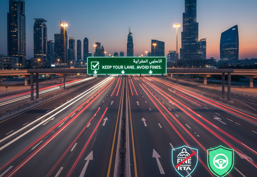 Follow Lane Discipline in Dubai | Avoid Traffic Fines