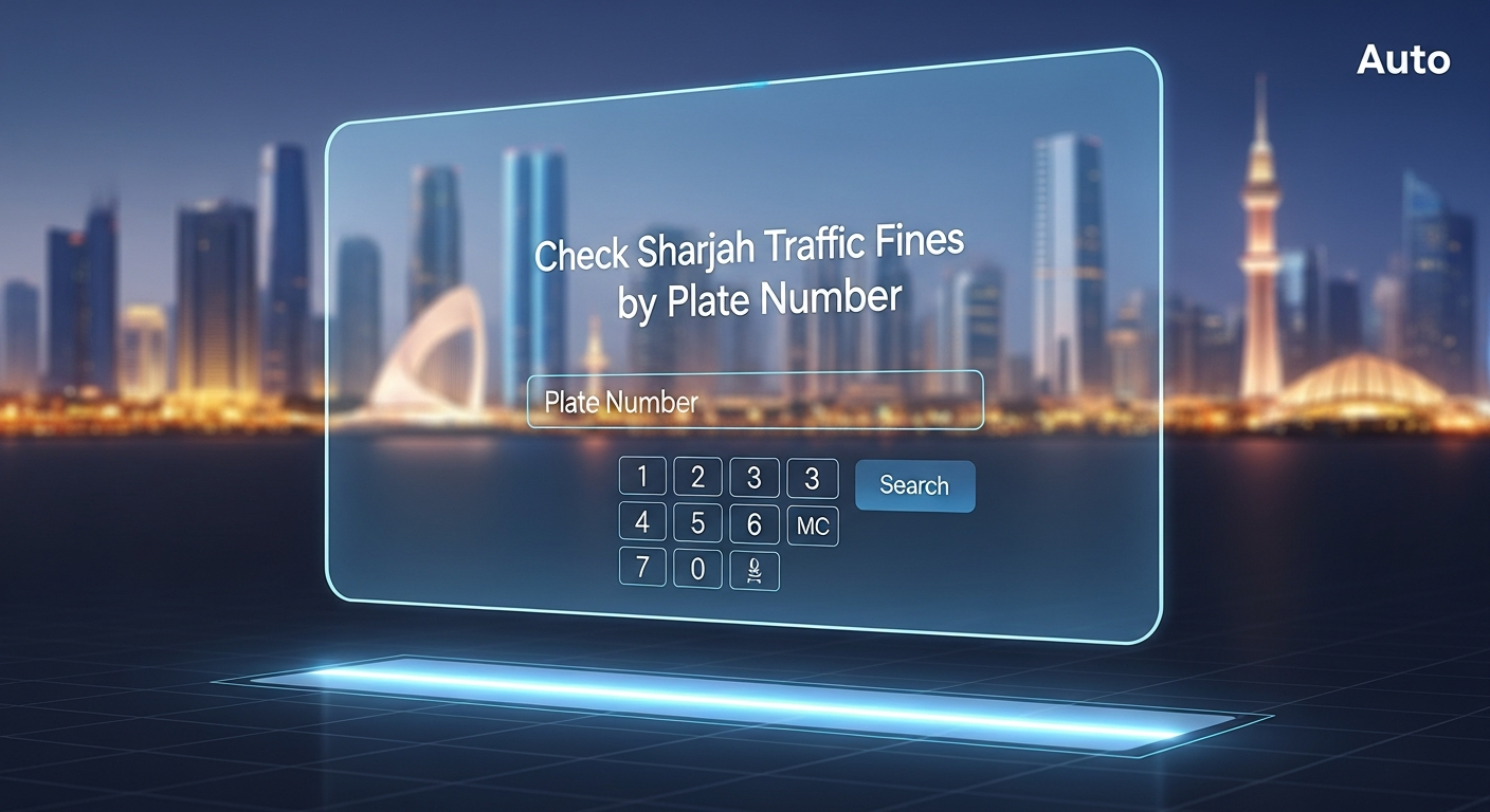 How to Check Sharjah Traffic Fines by Plate Number Online