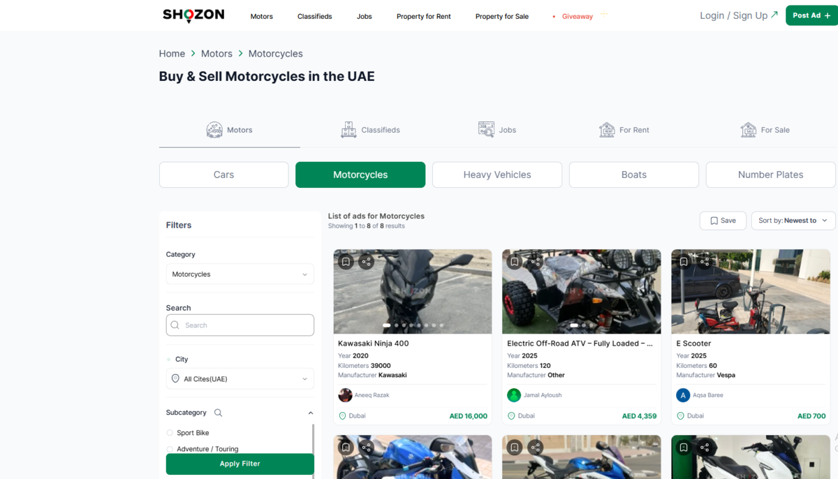 Best Websites to Sell a Motorcycle in Dubai | Top 11 Picks
